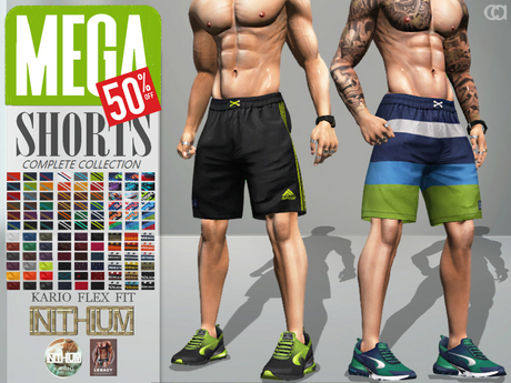 Second Life Marketplace - [CA] INITHIUM KARIO LEGACY SHORTS COMPLETE ...